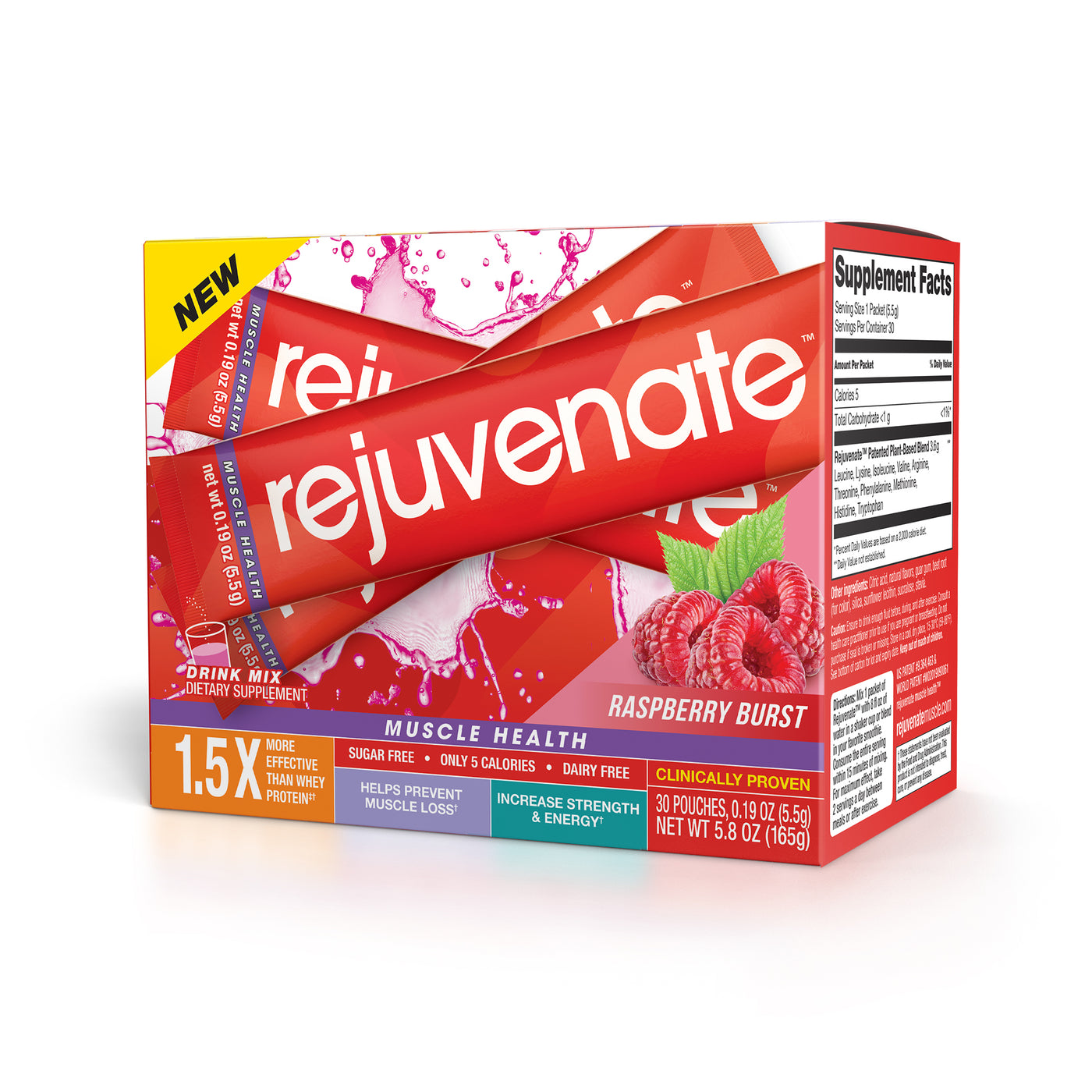 Rejuvenate 30 Ct. Drink Mix Sticks – Rejuvenate Muscle Health - US